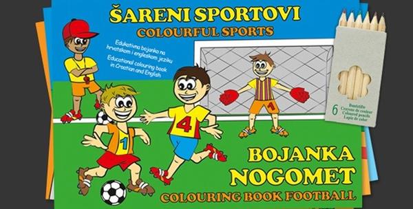 Bojanke na hrvatskom i engleskom - 4 sportske edukativne bojanke za 29kn!